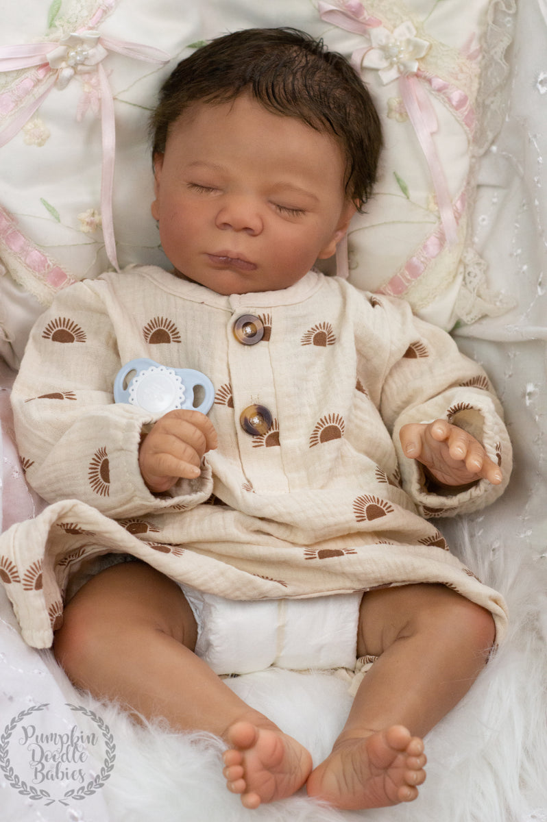 Dominic Realborn sculpt by Bountiful Baby – Pumpkin Doodle Babies